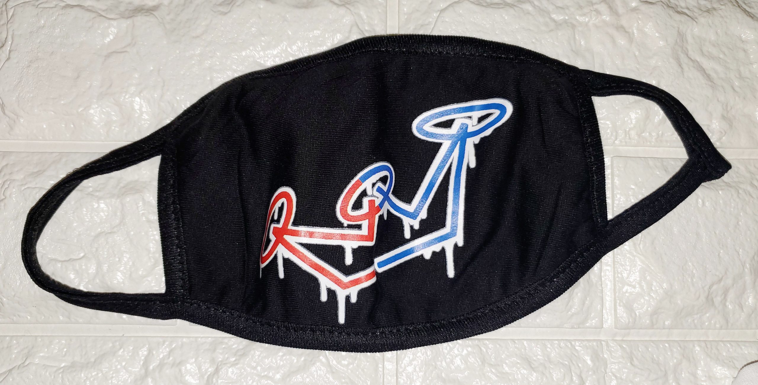 Black mask w/drippy crown (red,white ,blue) – NY Origin8ors